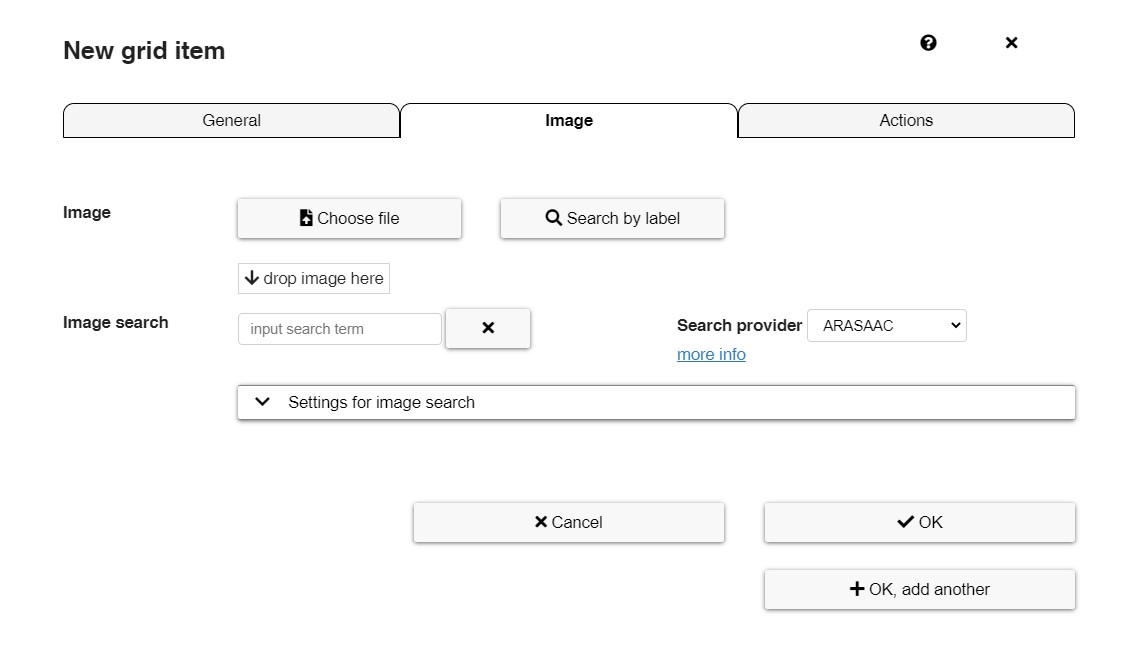 AsTeRICS Grid Communicator – 7 – Edit a cell image – Aula abierta de ARASAAC